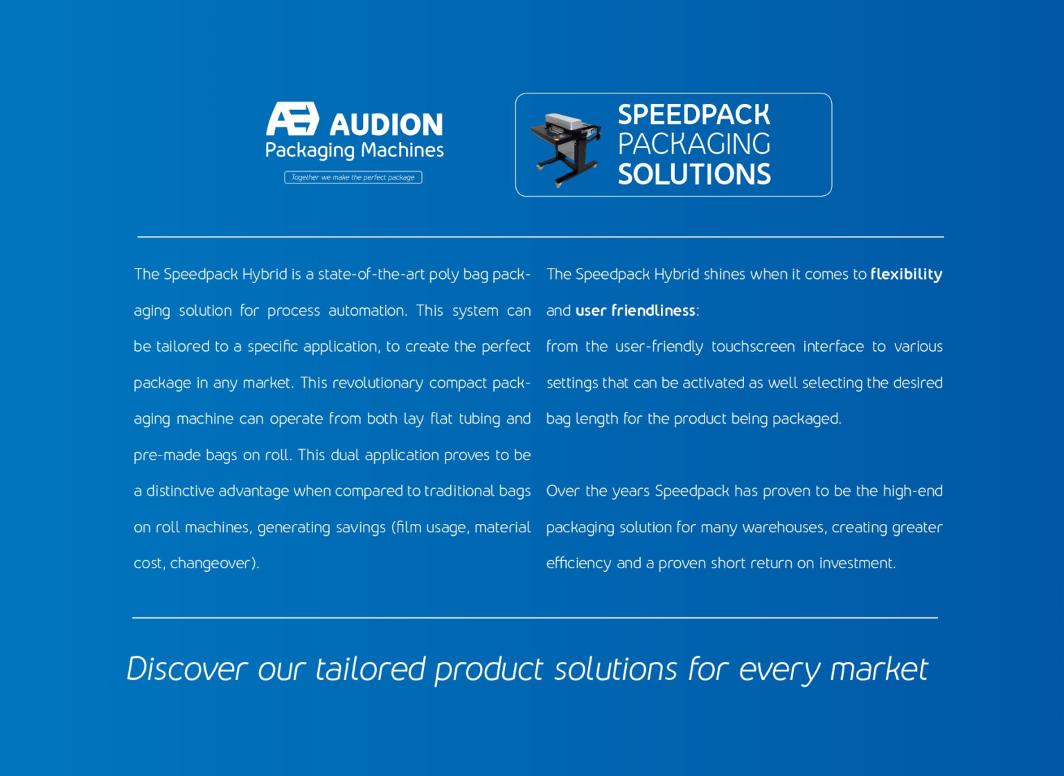 Audion Packaging Machines – Intra Pack